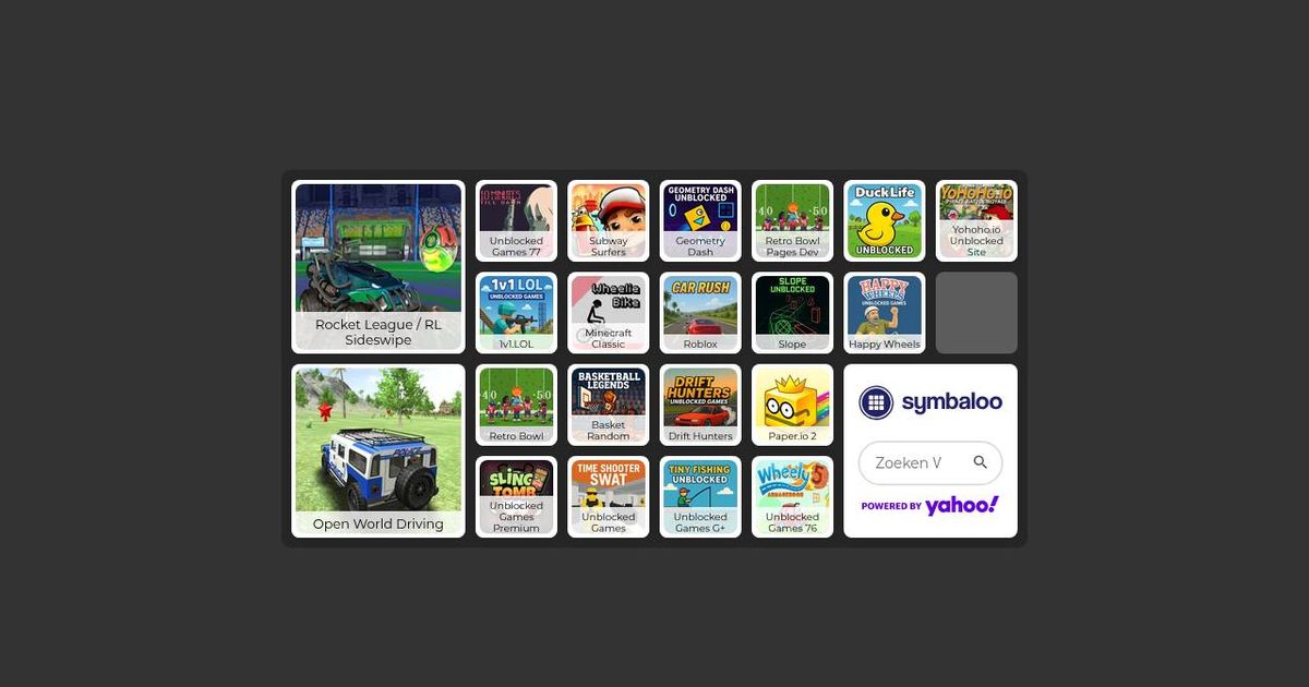Unblocked Games Premium 2026 - Symbaloo Library